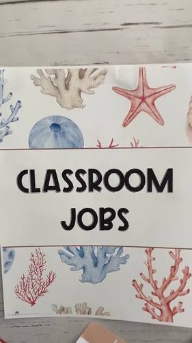 Classroom Jobs Beach theme by Modern Classroom Resources | TPT