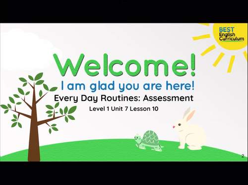 BEST Level 1 Unit 7 - BUNDLE of 10 "Everyday Routines" lessons | TPT