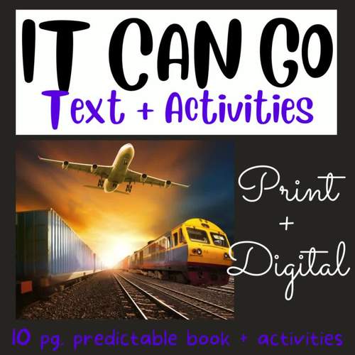 Nonfiction Reading TRANSPORTATION Text Activities Printables | TPT