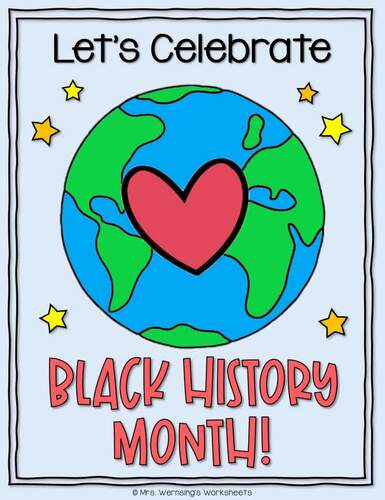 FUN Kindergarten Black History Month Unit! by Mrs Wernsings Worksheets