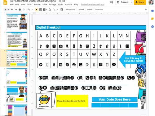 Digital Breakout Internet Safety: Screentime by Brittany Washburn