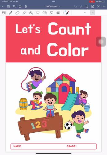 Let’s Count and Color | Math & Handwriting for Kindergarten & 1st Grade