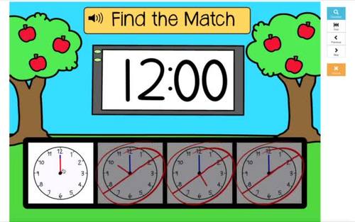 Units of Time: Match the Clock Digital to Analog Boom Cards™ Distance ...
