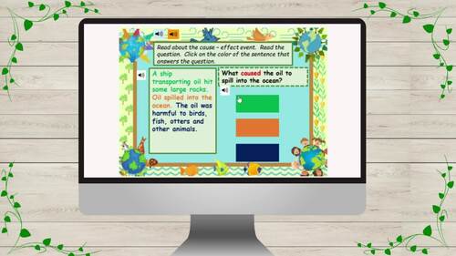 Earth Day Cause and Effect (Boom Cards with Audio) by Living and Loving ...