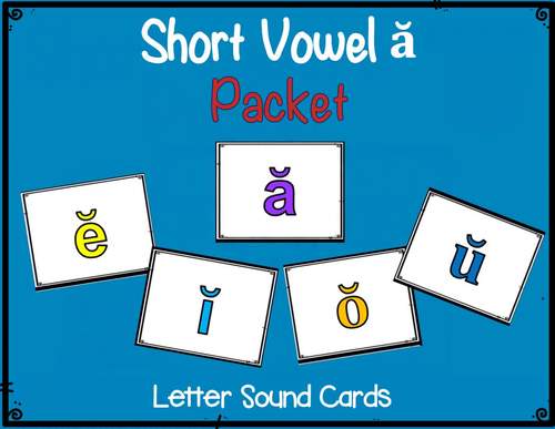 Short Vowels ă, ĕ, ĭ, ŏ, ŭ Packets Bundle: Letters, Picture, Words ...