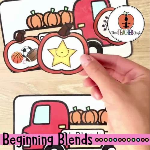 Beginning Blends | Fall Themed Phonics by That Teacher Yogi | TPT