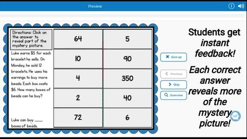 Fun Multi-step Word Problems Multiplication and Division Digital ...