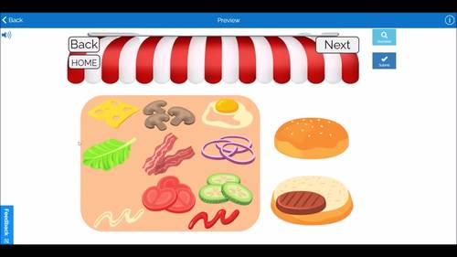 Make a Burger: Memory Game (3 units) Boom Cards™ by Mau SLP | TPT