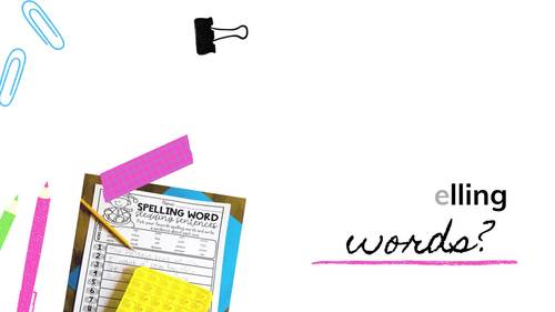 Editable Spelling Activities Editable spelling practice Spelling worksheets