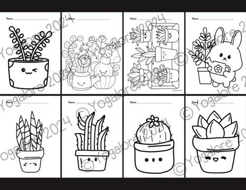 Garden Calm Corner Kit | SEL Coloring Pages + Affirmation Cards for ...