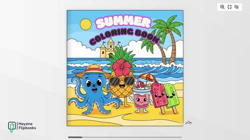 Summer Coloring Pages for Kids – Fun Beach, Vacation, and Outdoor ...