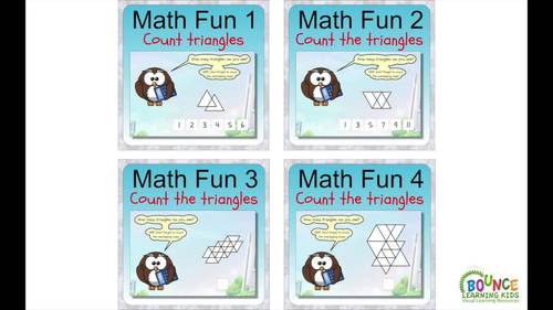 Math Fun 3: Count the triangles (BOOM distance learning math counting ...