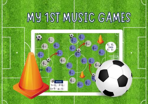 My First Music Games-Soccer Theme, 12 Different Games | TPT