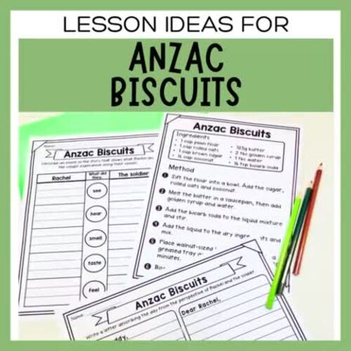 Anzac Biscuits Book Study Worksheets & Activities | Print and Go Activities