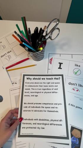 Life Skills: Self Advocacy Practice (Differentiated Visuals Worksheets)