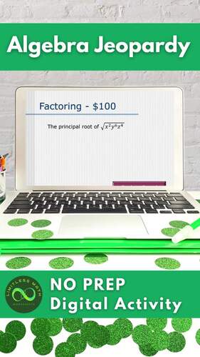 Algebra Jeopardy No Prep Game Activity - Math Review | TPT