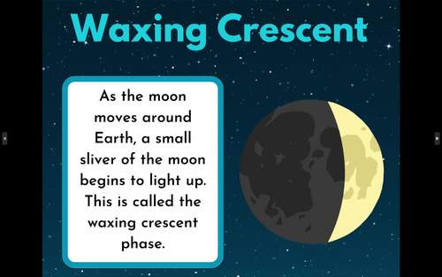 Phases of the Moon. Printable & Digital Science lesson + Google Slides