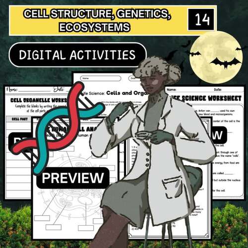 7th Grade Biology Worksheets: Cell Structure, Genetics, Ecosystems & More