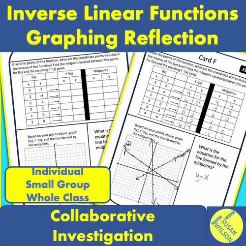 Linear Inverse Functions Graphing Reflection Collaborative Investigation