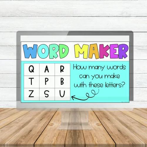 Morning Meeting Games and Activities | Word Maker Find A Word | Fun Friday