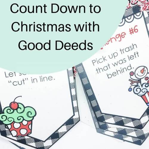 Countdown to Christmas, December ELA Printable Advent Activity 2nd 3rd ...