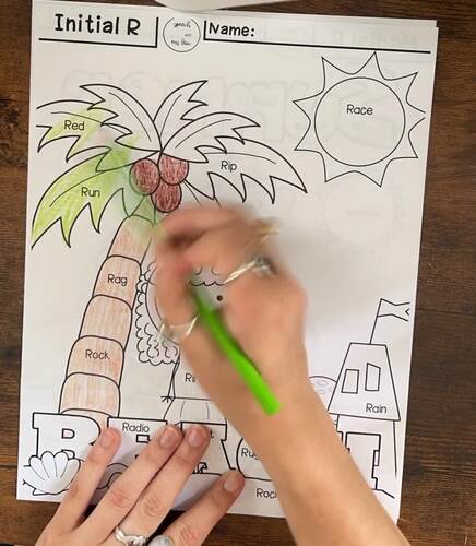 Articulation Coloring Sheets | Sounds and Consonant Blends | Summer