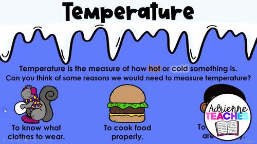 Thermometer & Temperature Mini Lesson - PPT & Google - Distance Learning