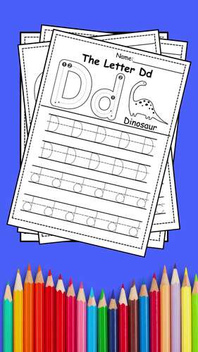 Alphabet Tracing and Coloring Worksheet - Upper and Lower Case Letters