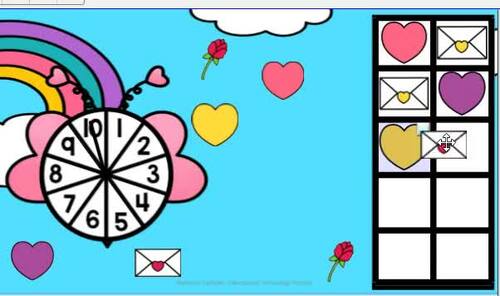 Valentine's Day Candy Counting with Spinner - SMART Board Activity!