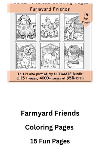 Farmyard Coloring Pages for Kids | Fun Printable Coloring Sheets ...