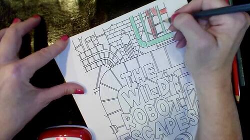 The Wild Robot Escapes Novel Study PowerPoint & Coloring Sheets Bundle ...