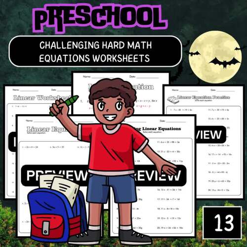 Challenging Hard Math Equations Worksheets for Middle and High School