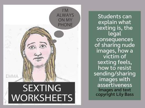 Self Esteem Sexting And Assertiveness Worksheets Bundle Uk Tpt