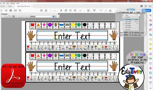 Name Plates {Editable} by EduTivity | Teachers Pay Teachers