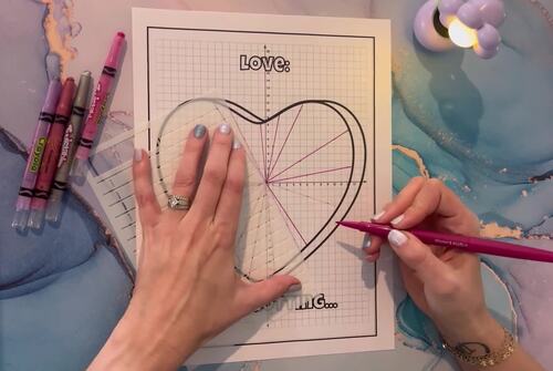 Valentine's Day Graphing Proportional Relationships Activity Y=kx ...