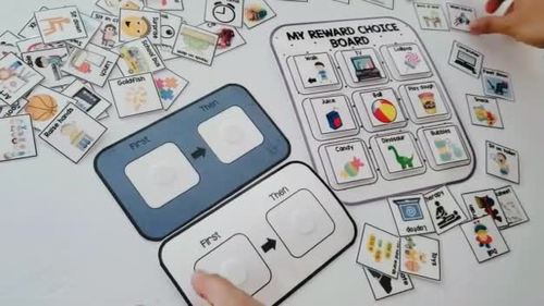 First and Then Visuals for Autism and Behavior Management| printable