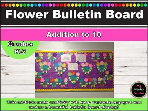 Flower Addition Craftivity | Spring Math Craft Activity Kindergarten ...