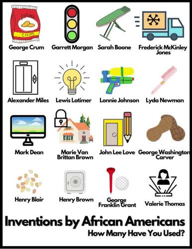 BUNDLE Black Inventions Bulletin Board Poster - Bingo - Coloring Sheets