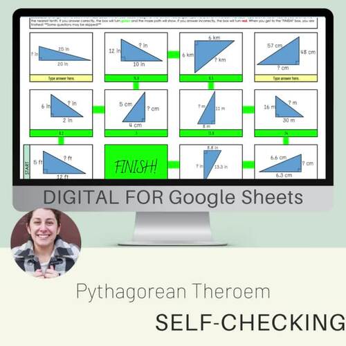 Pythagorean Theorem - Maze Activity by Math with Ms Baron | TPT