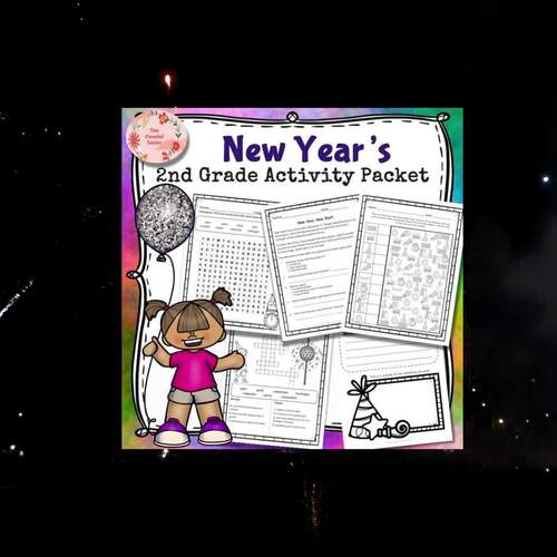 2nd Grade New Year's Themed Morning & Center Work- NO PREP! | TPT
