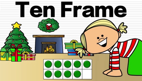 Christmas: Ten Frame Part 2: Math Brain Break by Move and Groove Math