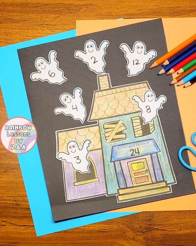 Halloween Math Crafts | Factors and Multiples Game | Halloween Math ...