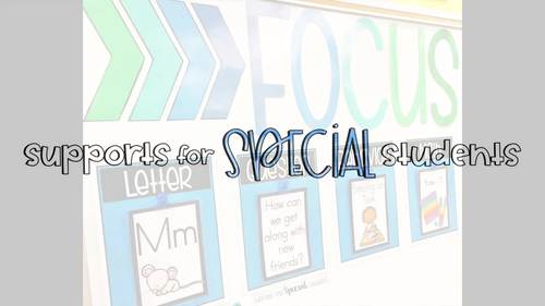 Editable Focus Wall & Mini Poster Mega Bundle by Supports for Special ...