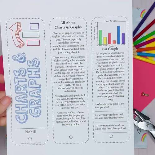 Charts and Graphs Interactive Fan Graphic Organizer | TpT