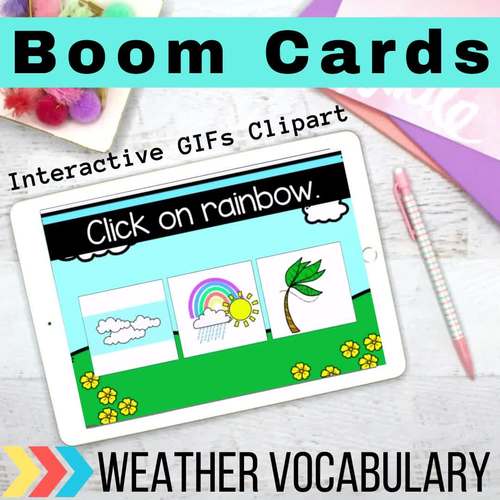 Boom Card - Weather Vocabulary ESL/ELL by Mel's ESL Shop | TPT