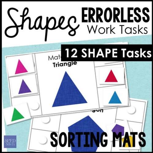 Classroom Errorless Matching Work Tasks Starter Set - Sorting Mats - SPED