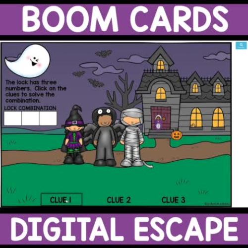 HALLOWEEN Digital Escape Boom Cards™ Distance Learning | TpT