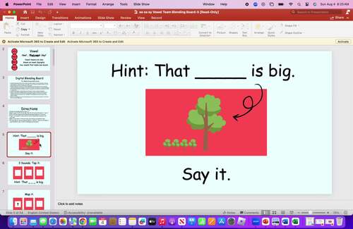 K-2 Phonics & Reading, Vowel Teams /ee/, /ea/ & /ey/, PPTX, Blending Board