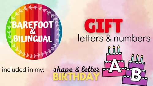 Birthday Present Letter & Number Clipart | Birthday Clipart | TPT