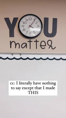 You Belong Clock | Classroom Decor by Aimee's Edventures LLC | TPT